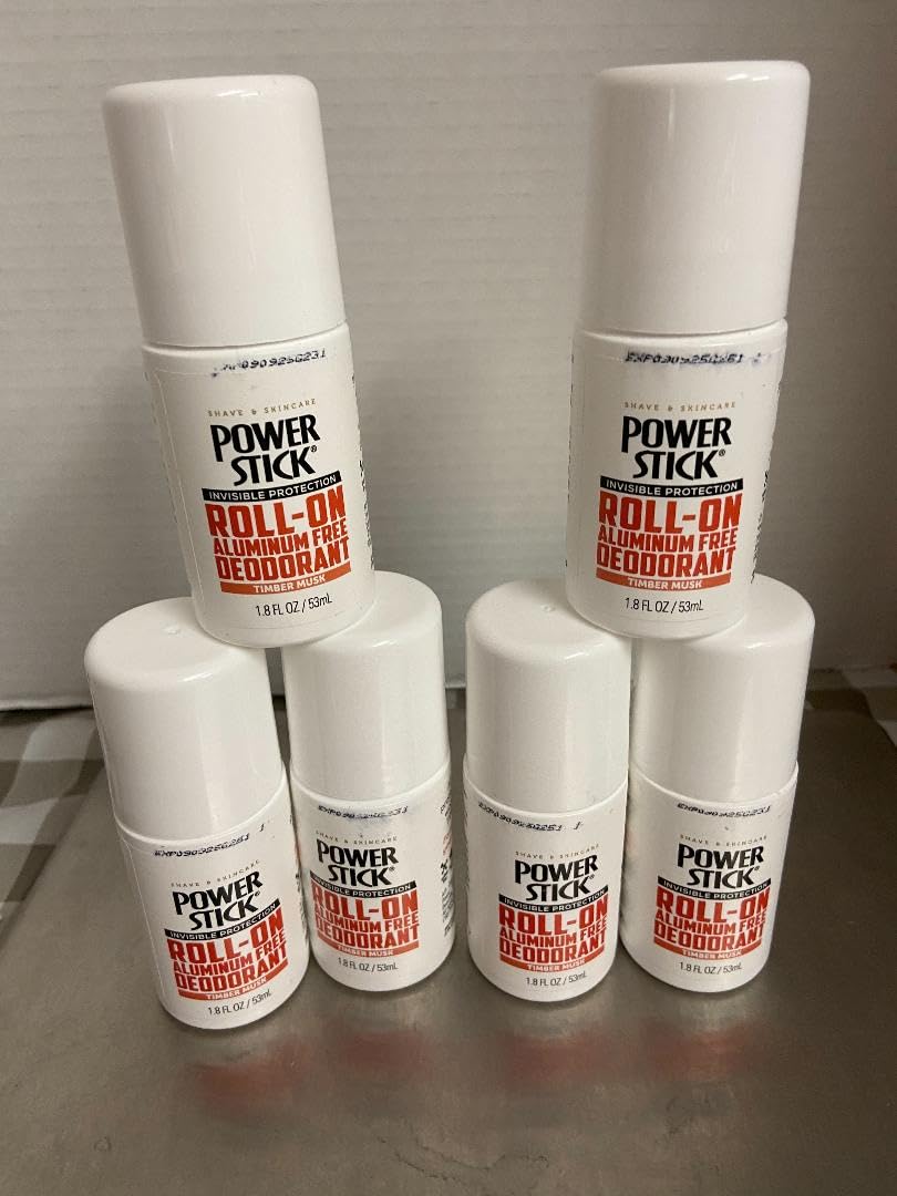 Amazon.com : Power Stick Alumininum Free Roll on Deodorant Timber Musk ...