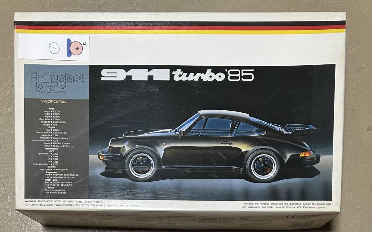 Amazon.co.jp: 1/24 FUJIMI 911 turbo ‘85 ポルシェ ターボ フジミ プラモデル エンスージアストモデル ...