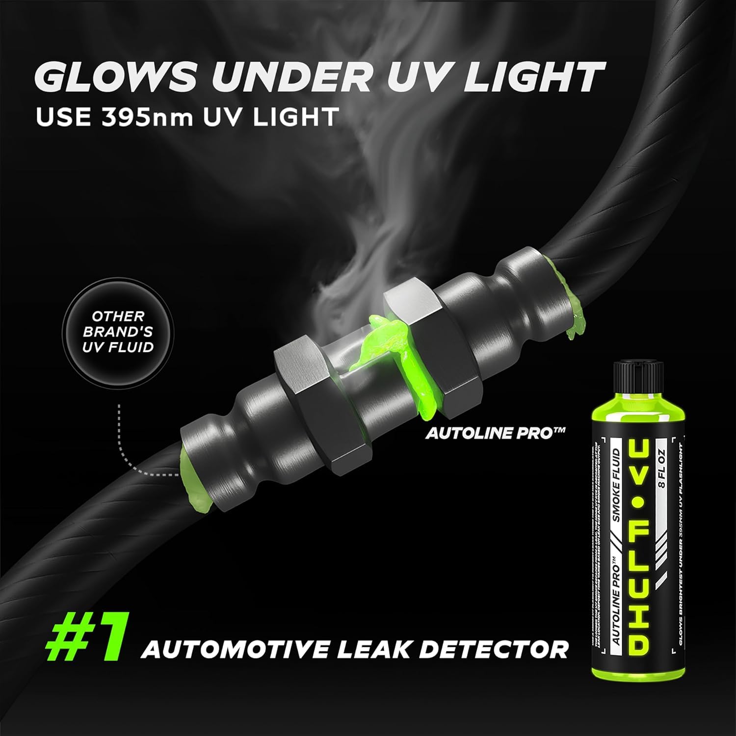 Snapklik.com : AutoLine Pro Smoke Fluid Brightest UV Glow Leak Tracing ...