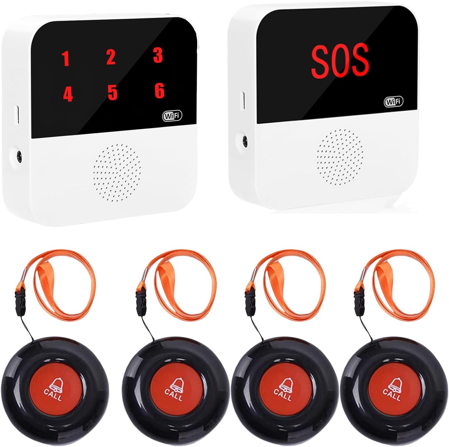 Amazon.com: WiFi Smart Wireless Caregiver Pager Call Button System ...