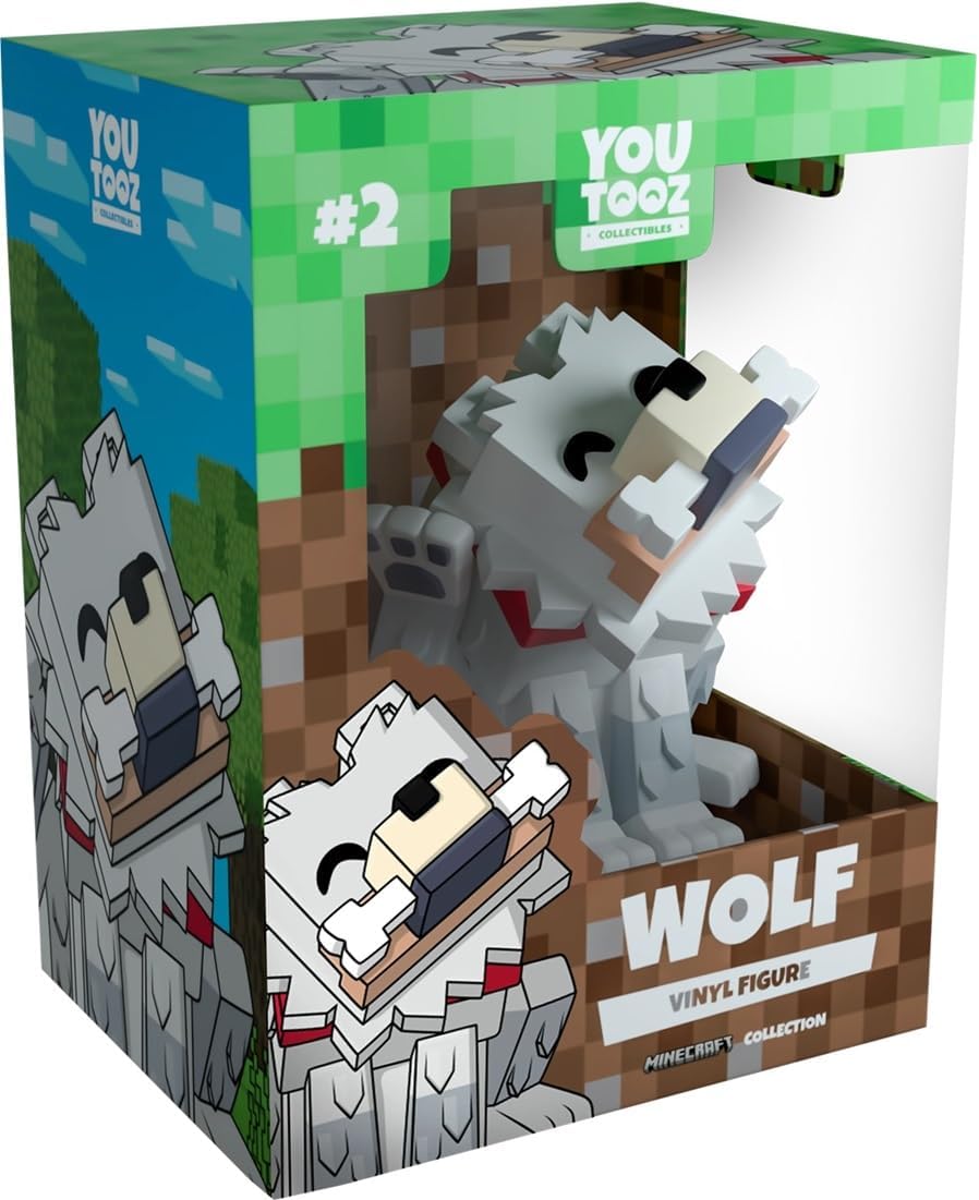 Amazon.com: Youtooz Minecraft Wolf 3.5", Wolf Vinyl Figure, Collectible ...