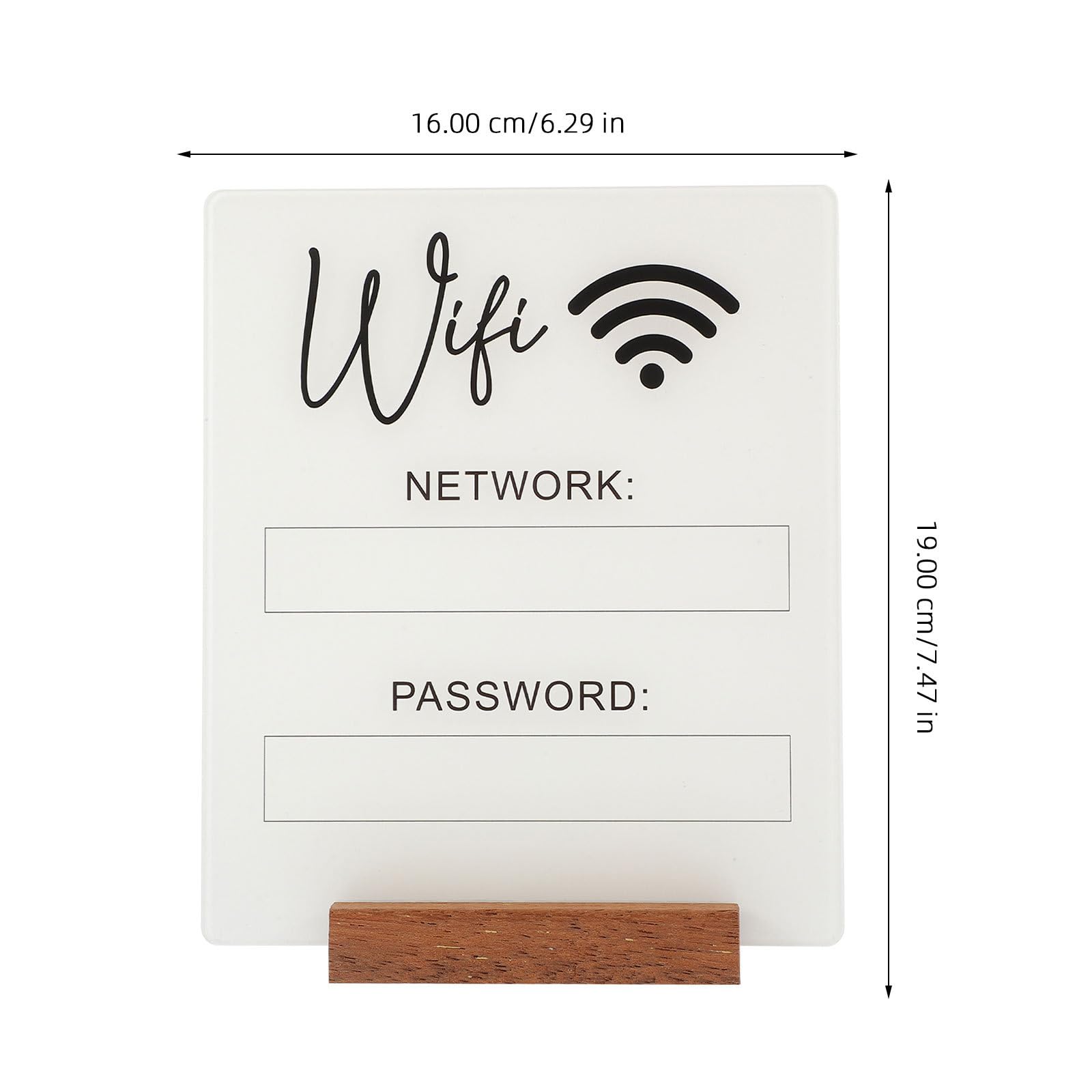 Snapklik.com : ABOOFAN WiFi Password Sign Acrylic WiFi Password Sign ...
