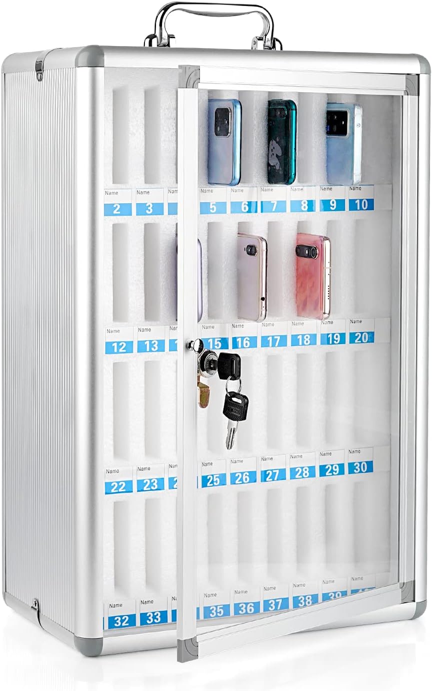 Amazon.com: Trycooling 40 Slots Aluminum Alloy Transparent Cell Phones ...