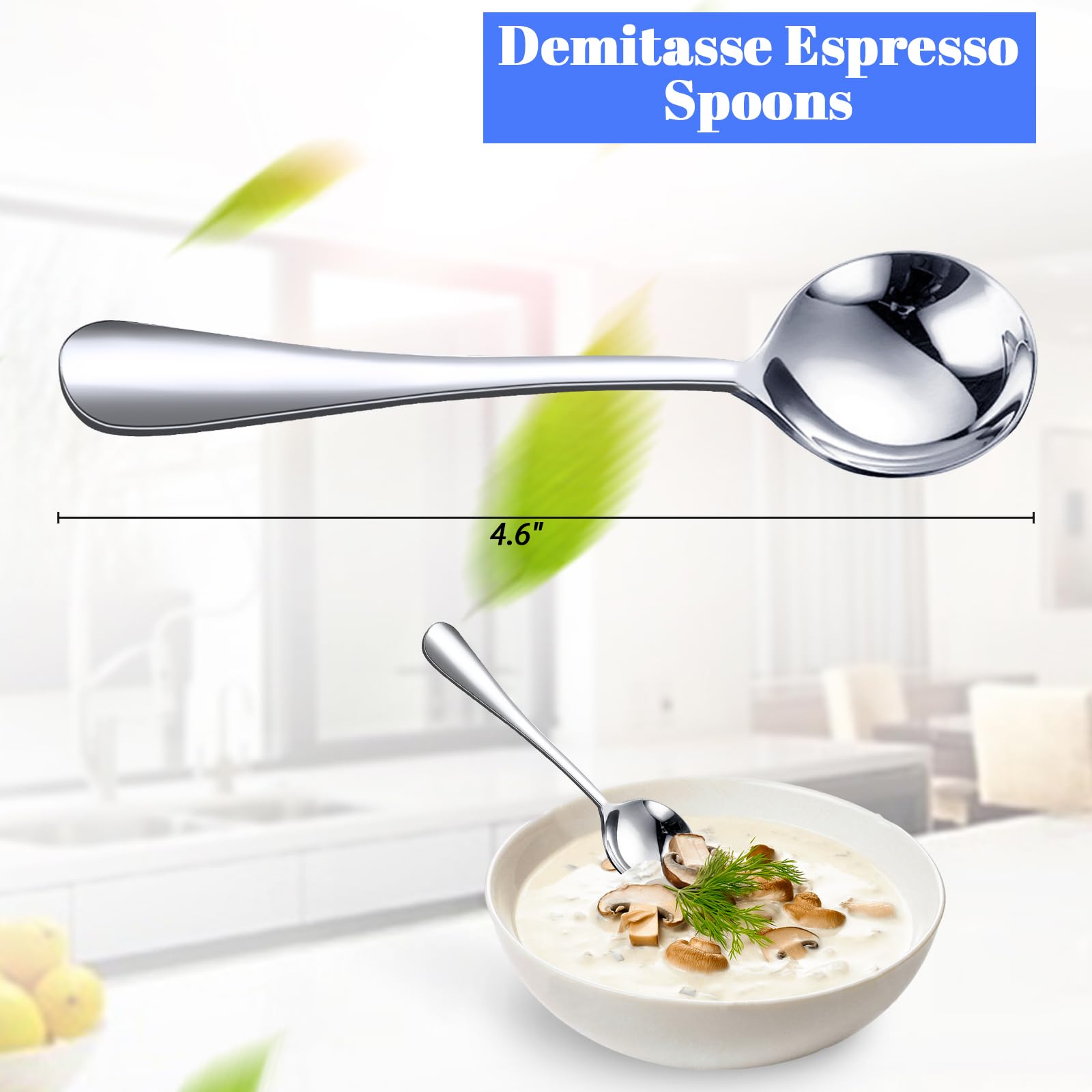 Snapklik.com : 10PCS Mini Coffee Spoons, 4.6 Inch Demitasse Espresso ...