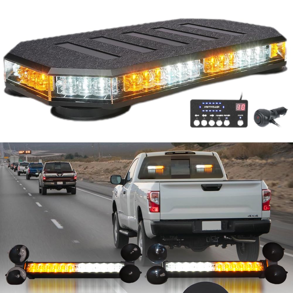 Amazon.com: LUMENIX Rooftop Strobe Beacon Lights Bar w/Controller and ...