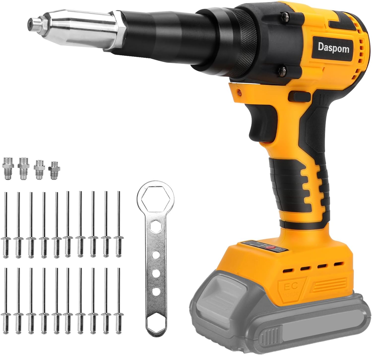 Amazon.com: NXQWLL Cordless Rivet Gun, Electric Brushless Blind Rivet ...