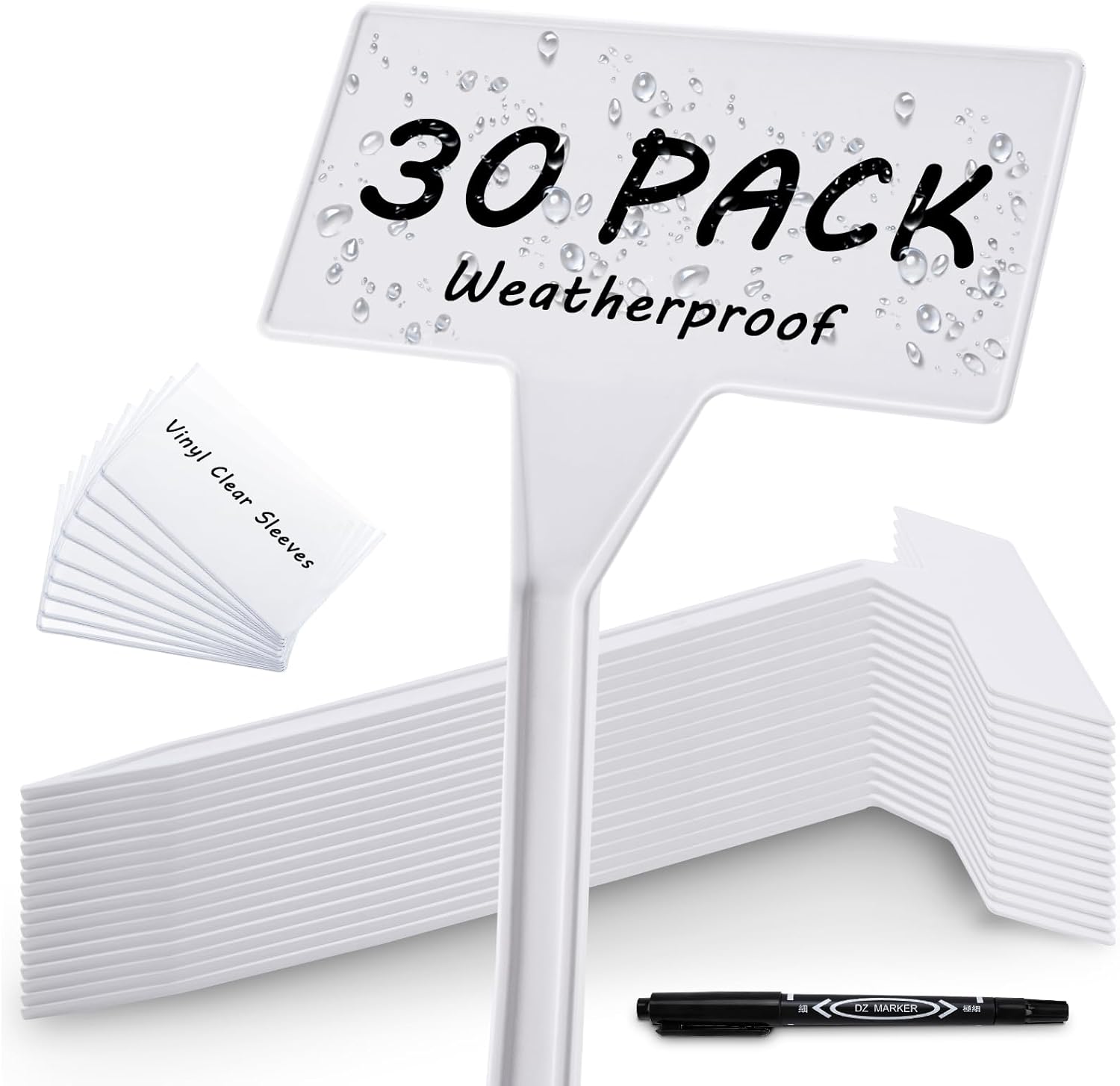 Amazon.com: Patioer Outdoor Plant Label, 30 Pack Large Waterproof ...