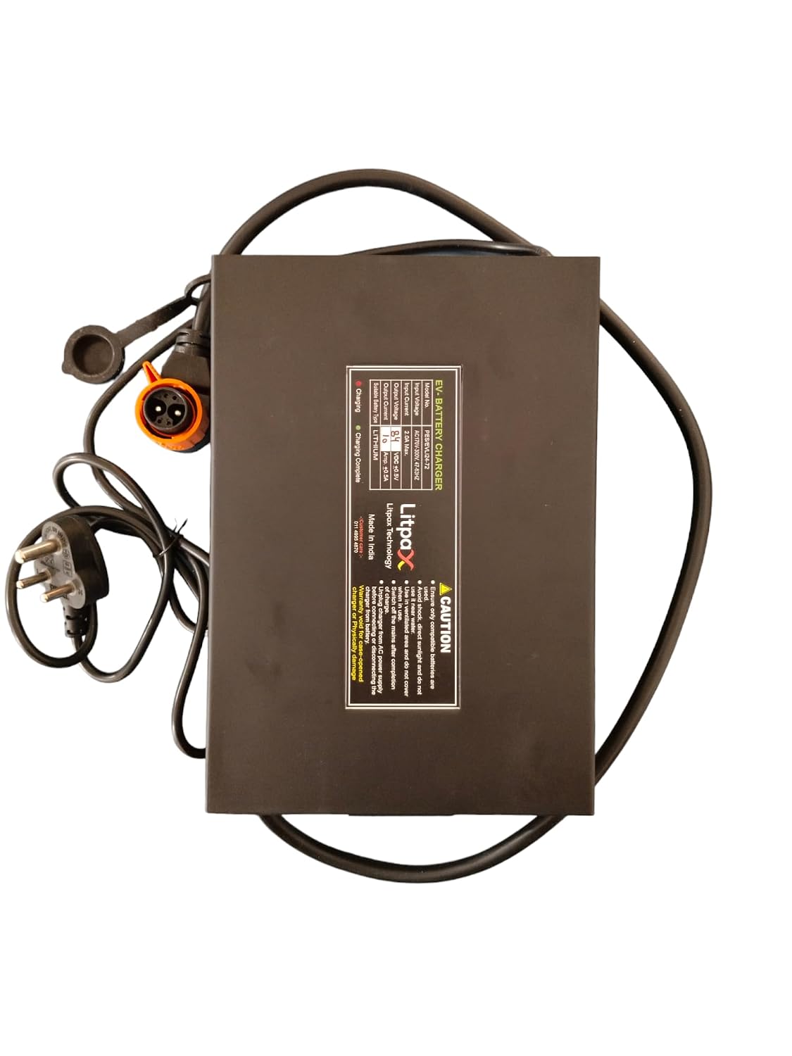 Litpax Chogori Type 84v-10amp e Vehicle Charger compitiable with 72v ...