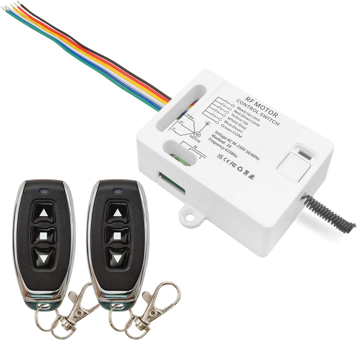 DieseRC Wireless Roller Shutter Remote Control Switch, AC 240V 230V 3A ...