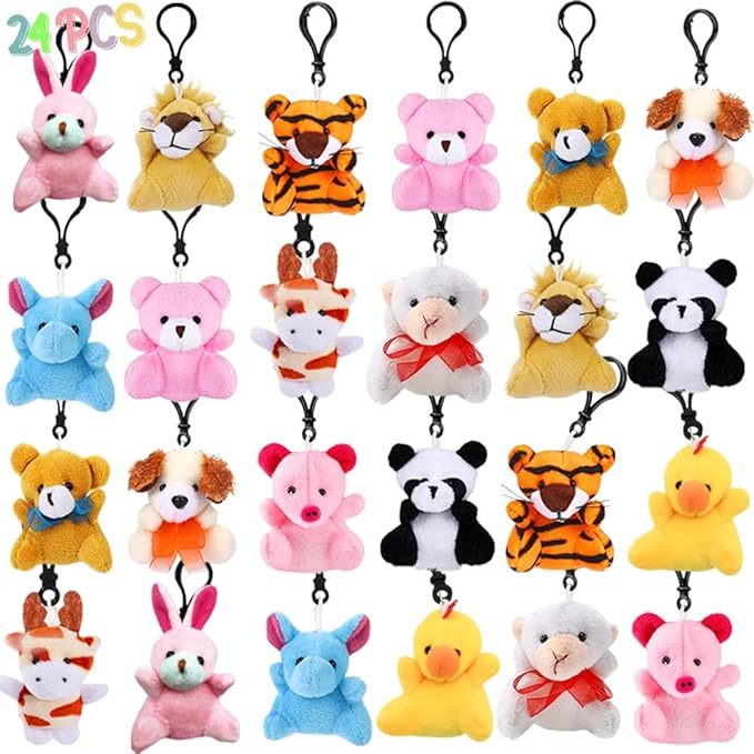 Mini Bean Bag Animal Plush Keychain at Abbey Beatty blog