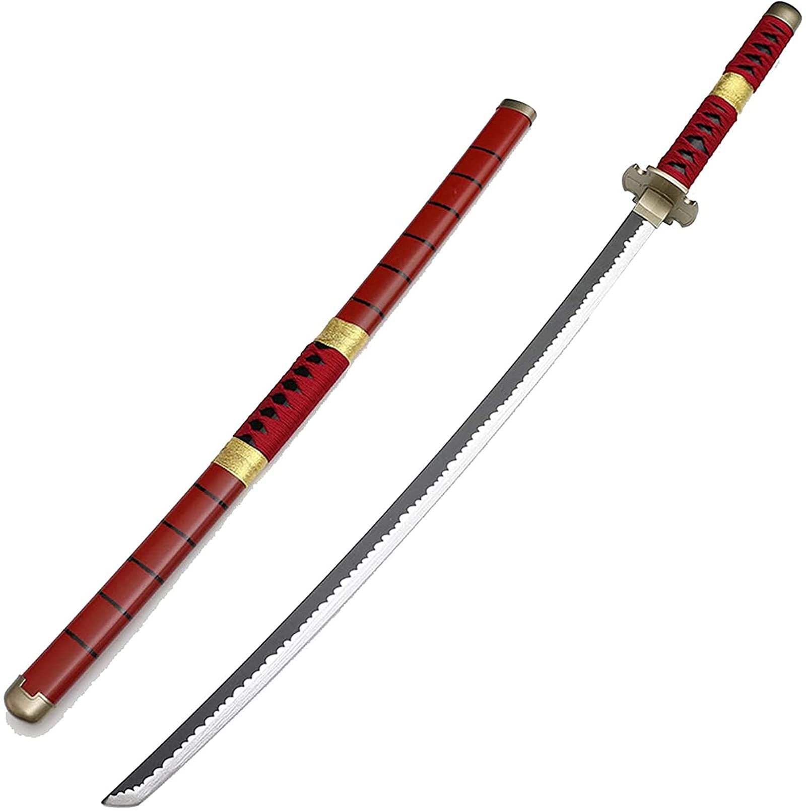 Buy ONETOOSE One Piece Cos Wooden , For Roronoa Zoro Shusui,Wado ...