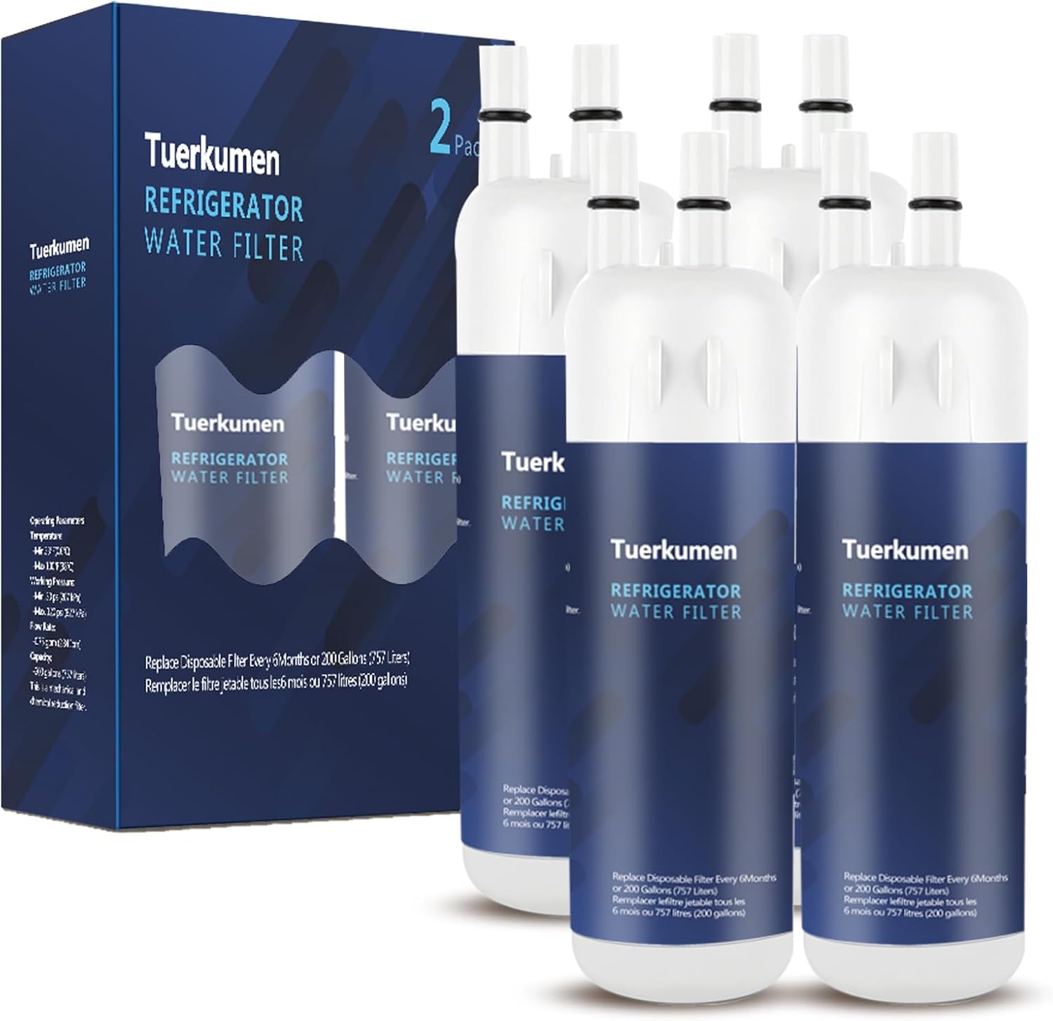 Amazon.com: TUERKUMEN Water Filter Replacement, Compatible with ...