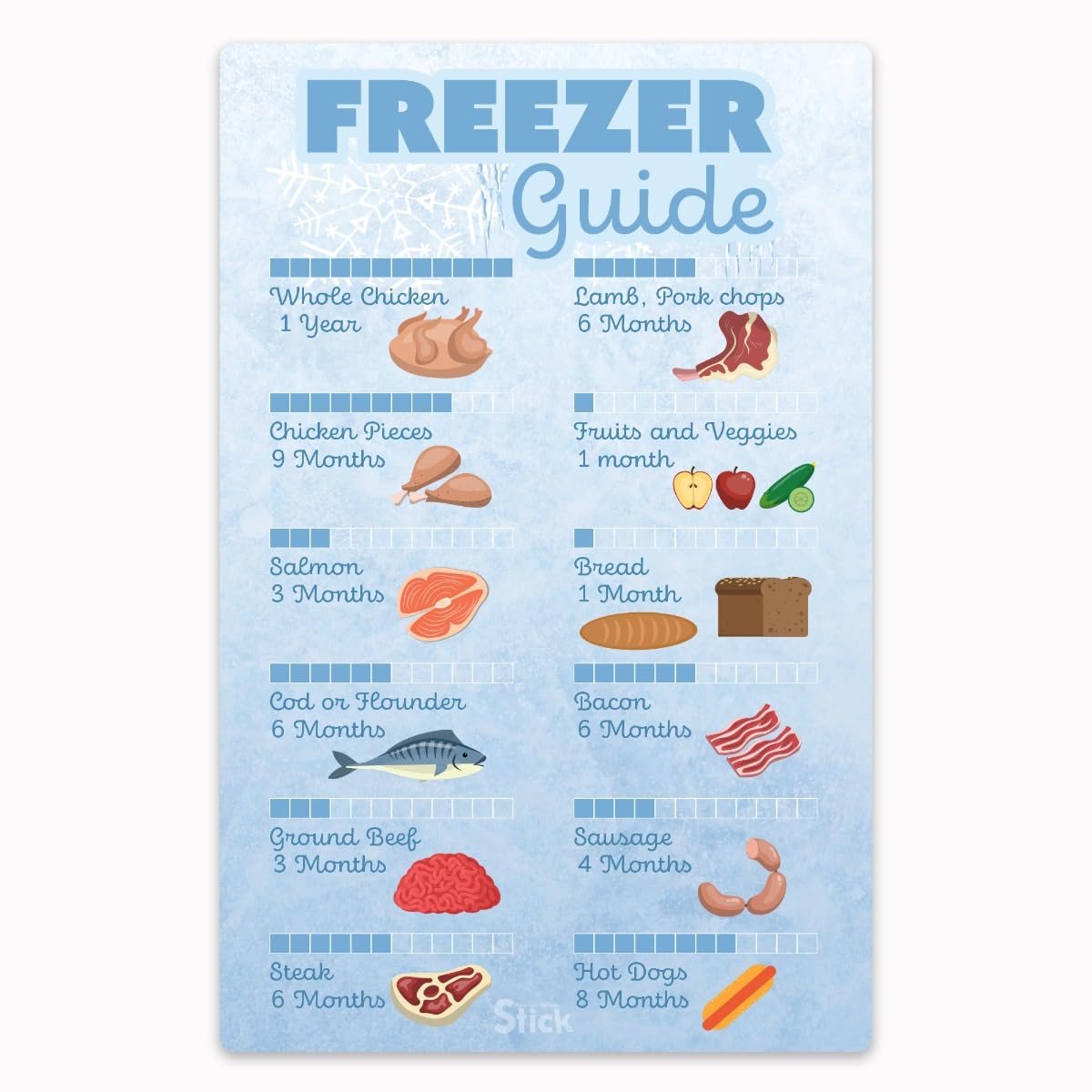 Amazon.com: Freezer Guide Magnet | Your Key to Organized and Efficient ...