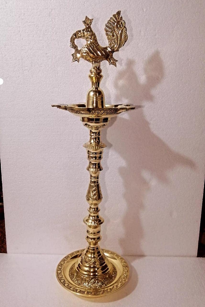 Buy TC Brass Oil Lamp For Inaugural Ceremony (Shamai)- 22 inches-Gold ...