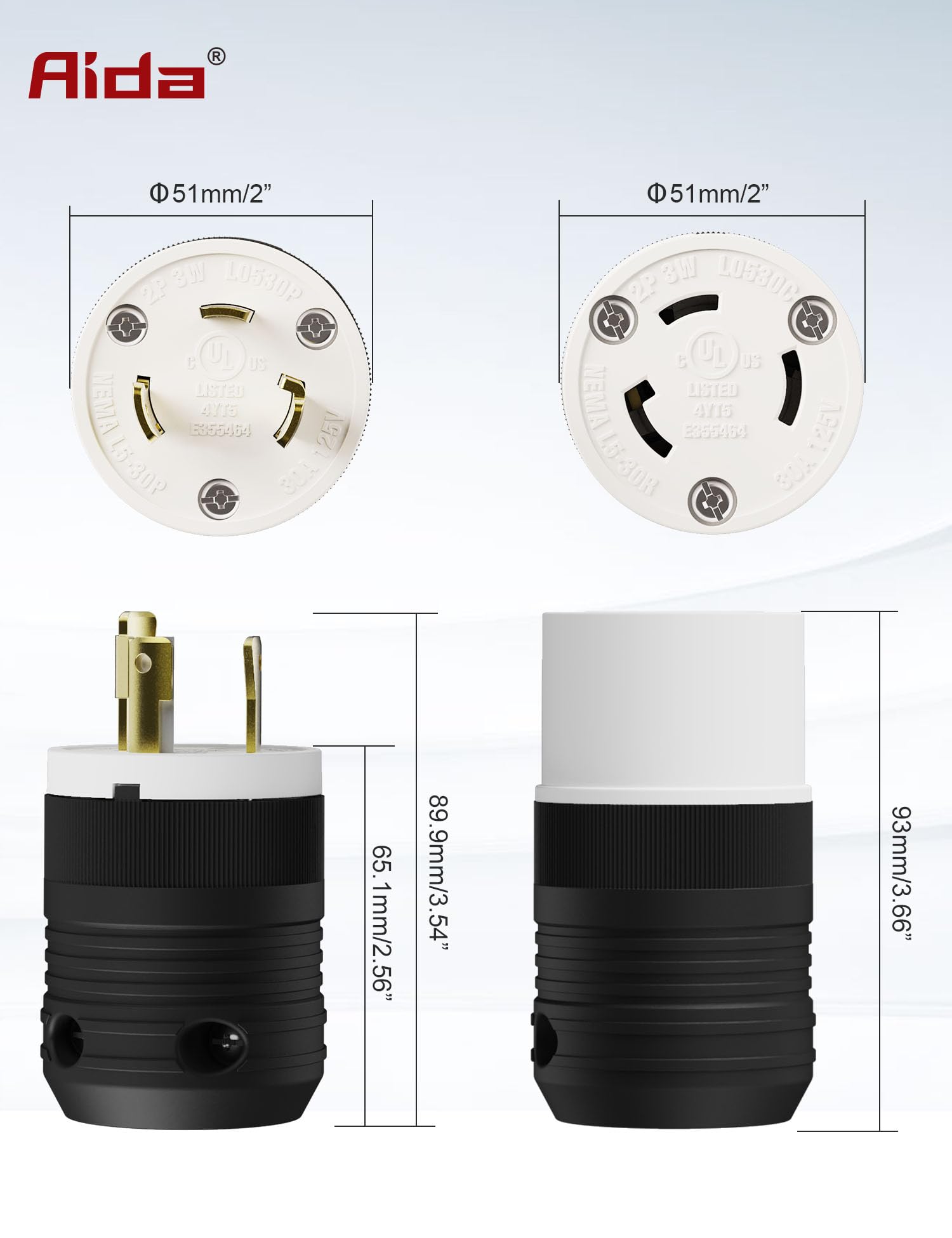 Snapklik.com : NEMA L5-30P & NEMA L5-30R Locking Plug And Connector ...