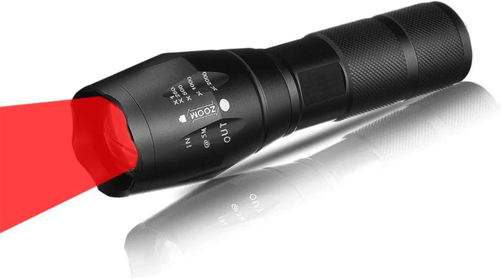 Red Light Flashlight Zoomable Single Mode Torch for Astronomy Aviation ...