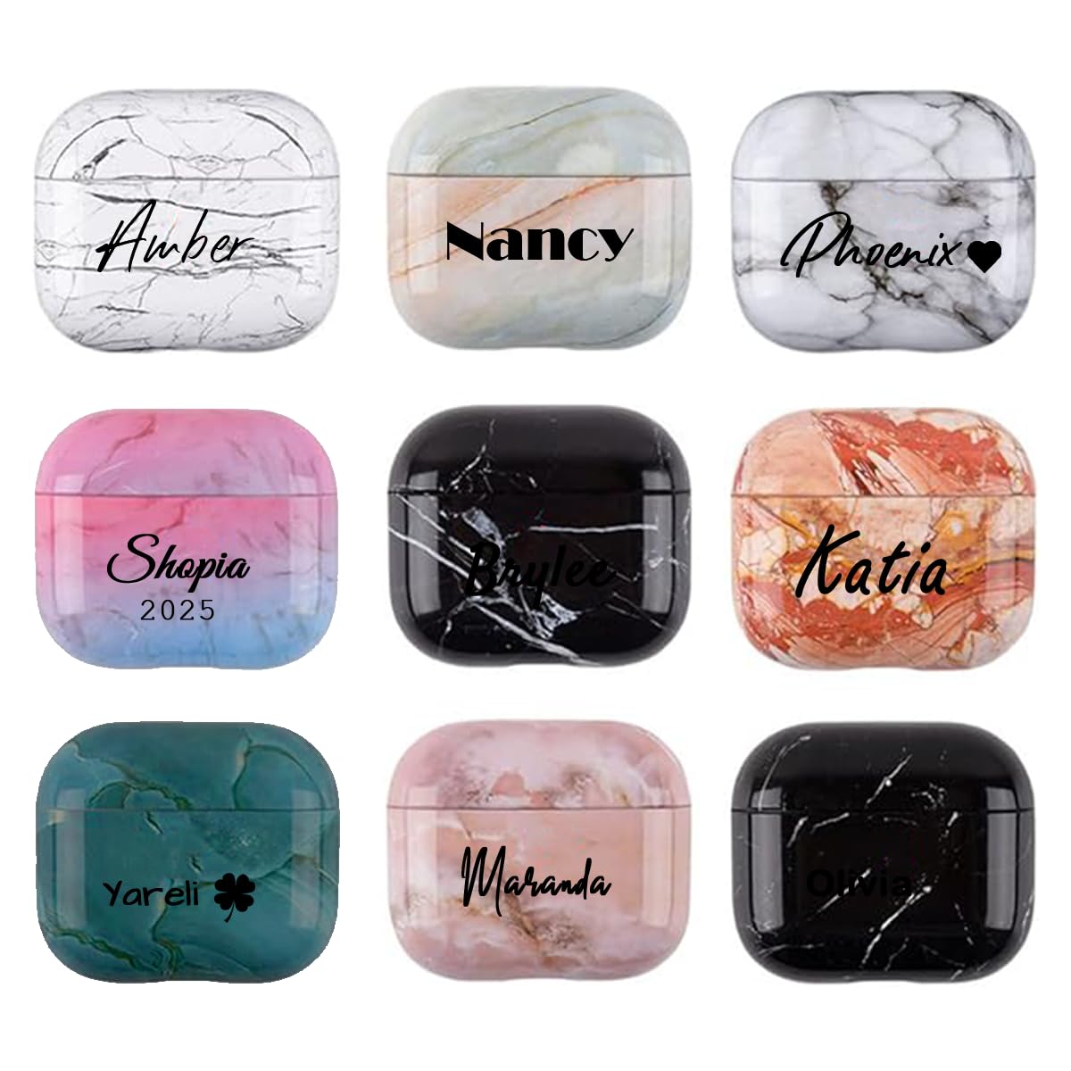 Amazon.com: Custom Name Case for Airpods Pro/Pro 2/4th/3rd/2nd/1st Gen Personalized Case Cute ...