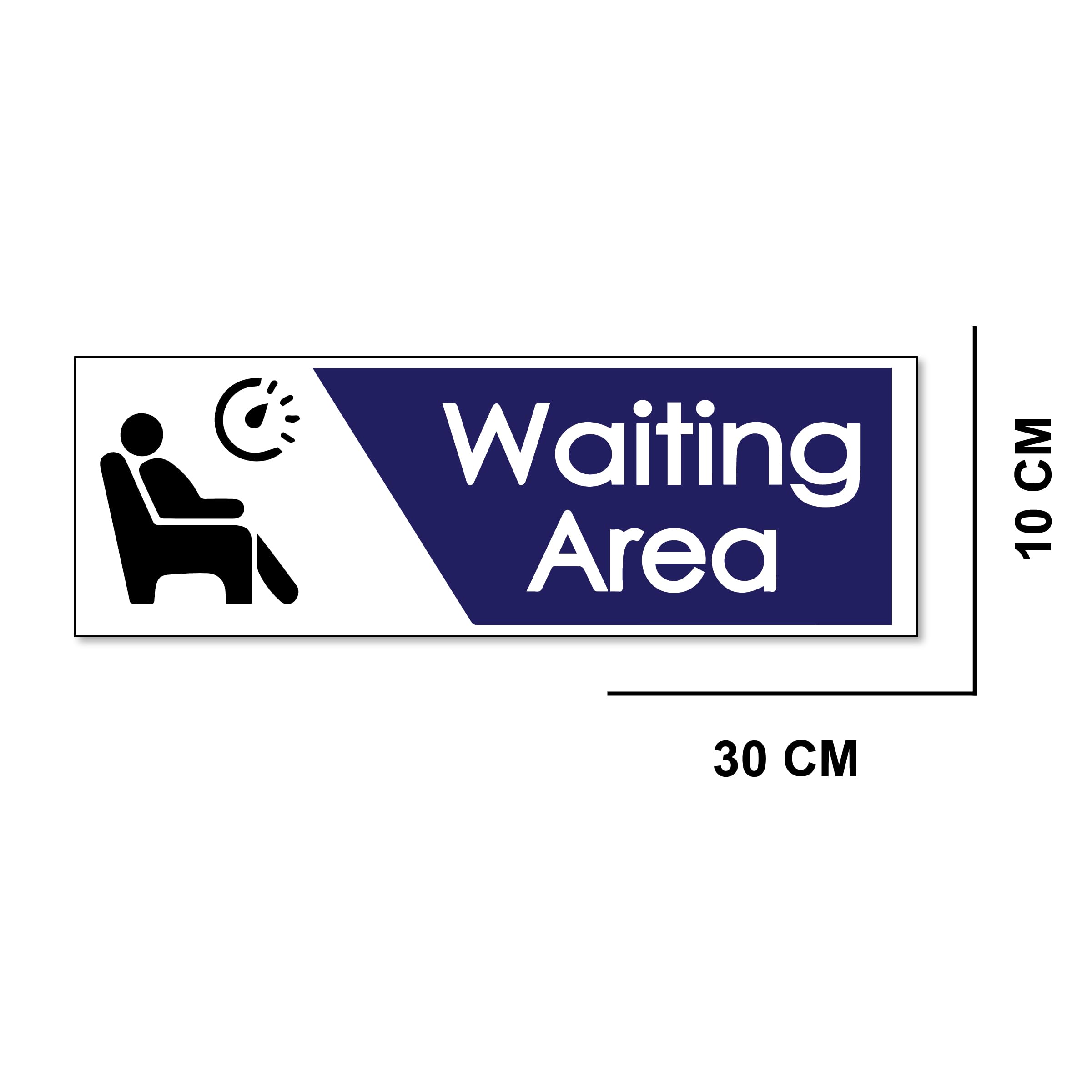 Buy SIGN EVER Waiting Area Sign Boards Office Hospital Bank Clinic ...