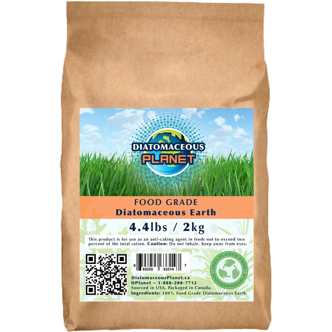 Diatomaceous Earth 2 KG / 4.4 LB All Natural, Organic Food Grade Powder ...