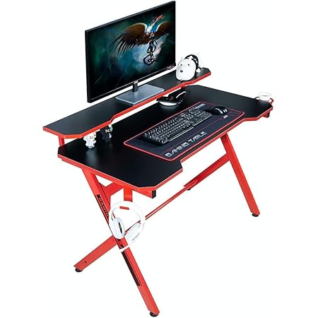 Amazon.com: JJS 48" Home Office Gaming Computer Desk with Removable ...