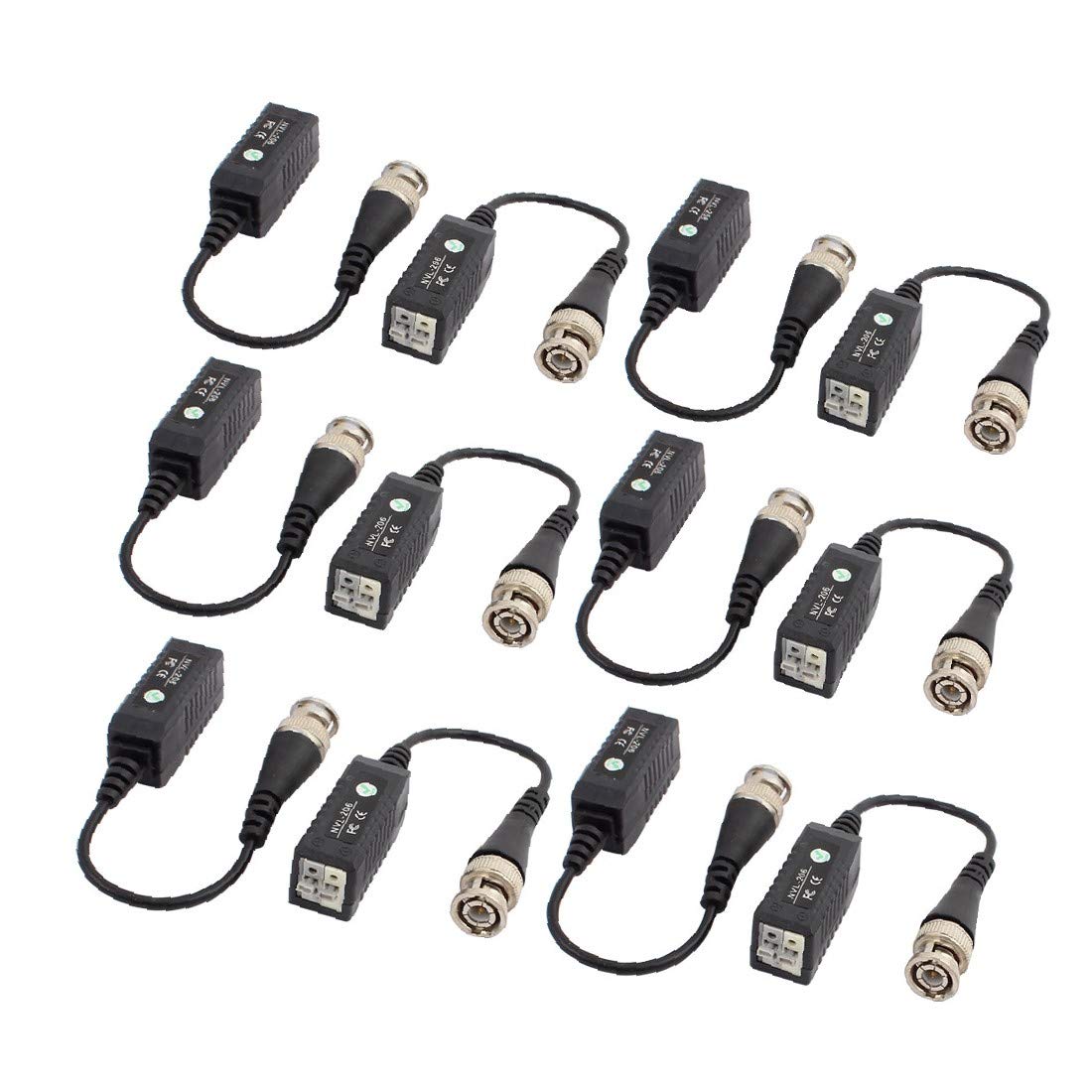 Buy X-DREE 6 Pairs Single Channel Passive UTP Transmitter Receiver BNC ...