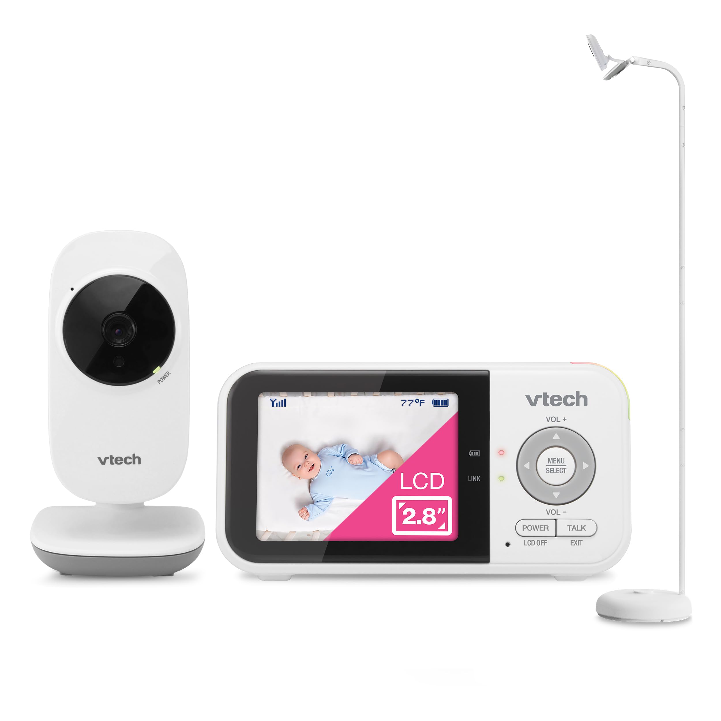 Amazon.com: Bundle of VTech VM819 Baby Monitor, 2.8” Screen, Night ...