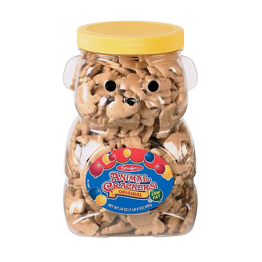 Amazon.com: Office Snax Stauffer's Bear Shaped Animal Crackers, 24 ...