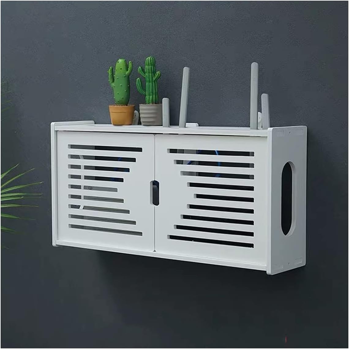 PPGE Home WiFi Router Aufbewahrungsbox Wand, Router Regal Weiß, Router ...