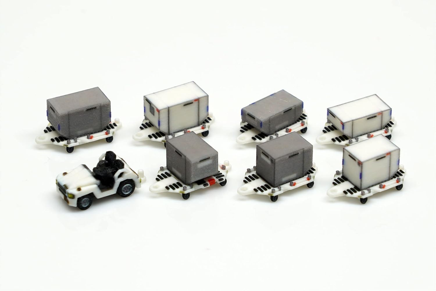 Amazon | 1/200 彩色済情景アクセサリー GSE ULDドーリーセットA TA200AC-005 コンテナ付ドーリー 空港 グランドハンドリング | フィギュア・ドール 通販