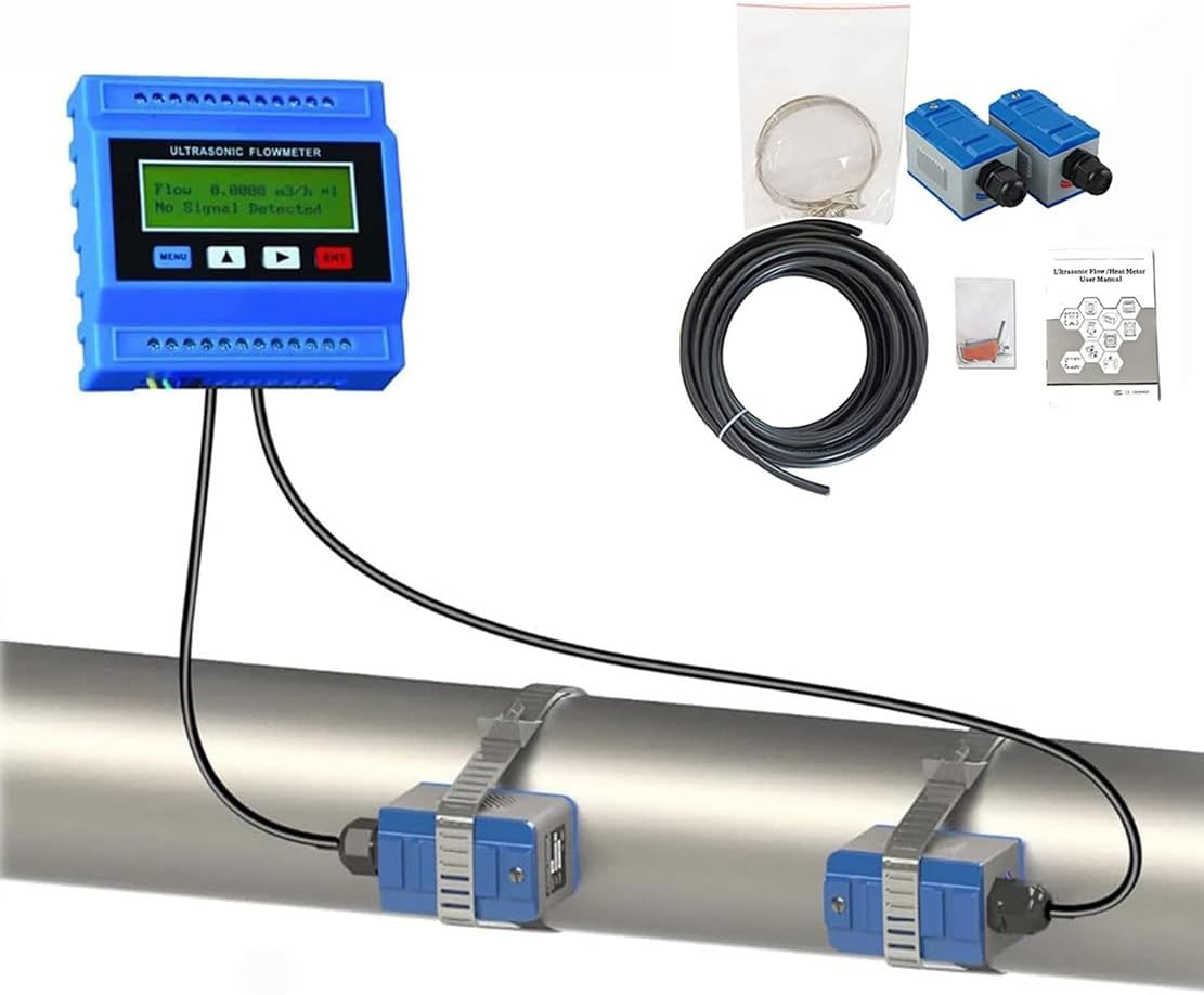 Amazon.com: NYMFEA Water Flow Control Meter TUF-2000M Digital Liquid ...