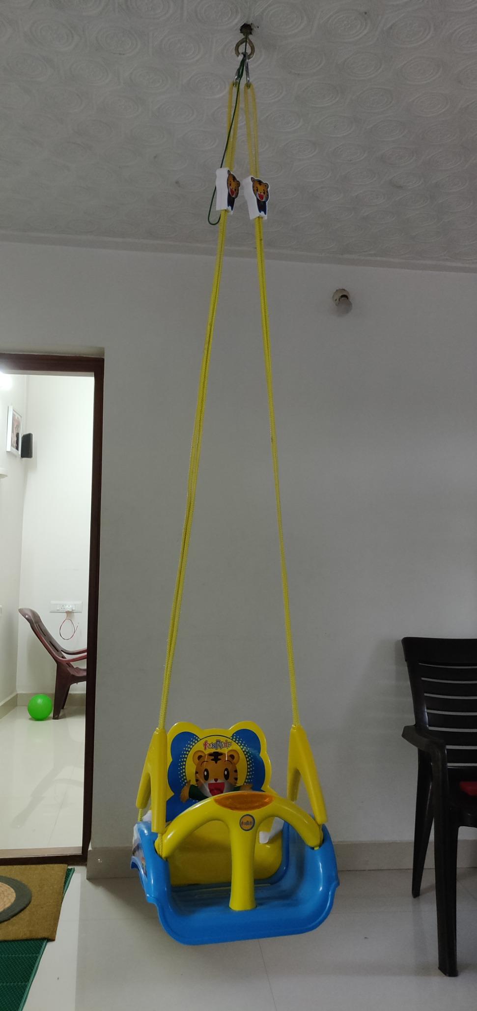 Her Home Plastic 3 in 1 Wave Adjustible Swing Toy with Music for Kids ...