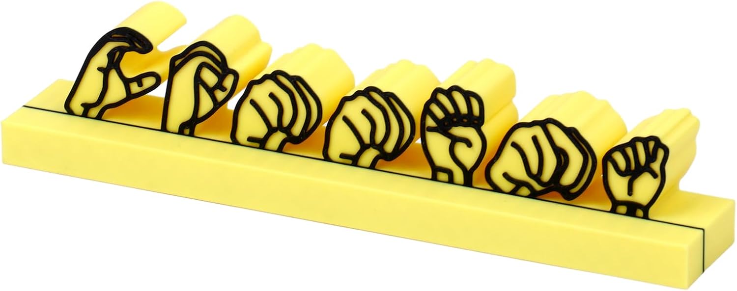 Amazon.com: Bnesi Personalized 3D Printed Funny American Sign ASL ...