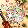 Amazon.com: Tellegloww 25 Pcs Mexican Fiesta Refrigerator Magnets Cinco ...