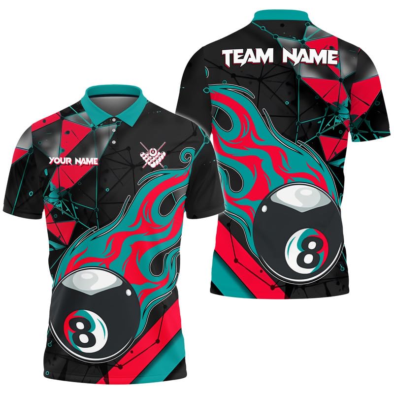Amazon.com: Personalized Billiard Shirts for Men & Women, Men's ...