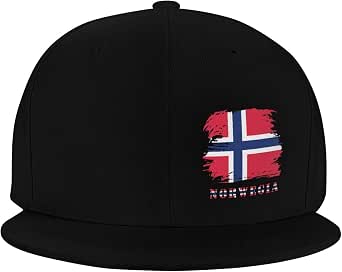 Vintage Norwegia Norwegian Flag Casual Baseball Cap, Adjustable Outdoor ...