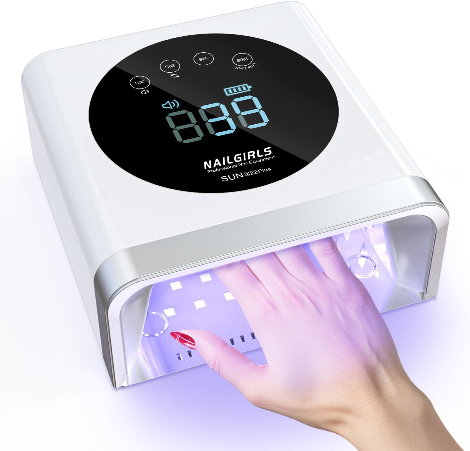 Amazon.com : 72W Cordless Led Nail Lamp, Rechargeable Nail Dryer ...