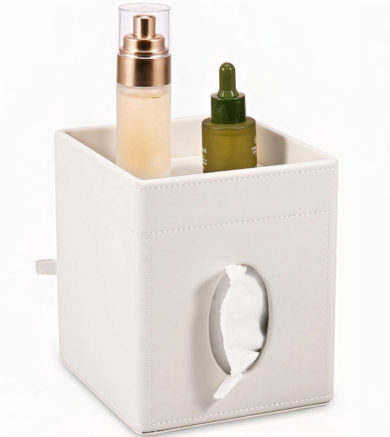 Amazon.com: Tissue Box Cover Square - Modern PU Leather Tissue Box ...