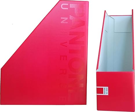Amazon.com : Pantone Vertical File Box, A4 High, Tomato, Pack of 2 ...