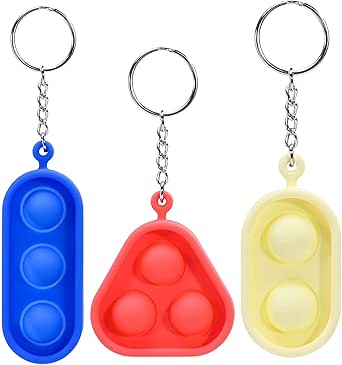 Amazon.com: Backpack Keychain, Mini Fidget Toys, Simple Dimple - 3 Pack ...
