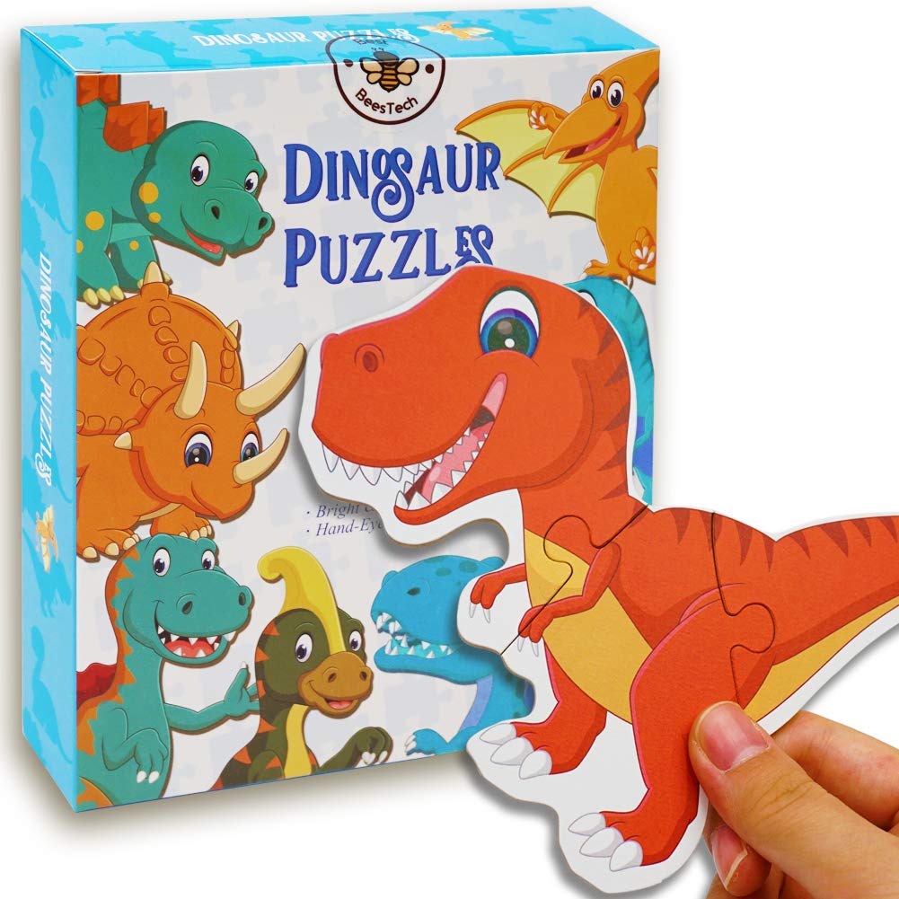 Buy BEESTECH Beginner Dinosaur Puzzles For 2 3 4 Year Old Toddlers 8 buy-beestech-beginner-dinosaur-puzzles-for-2-3-4-year-old-toddlers-8