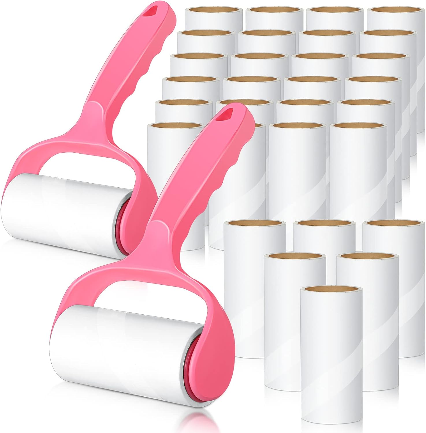 Amazon.com: Lallisa 40 Rolls 2400 Sheets Lint Rollers for Per Hair Dog ...
