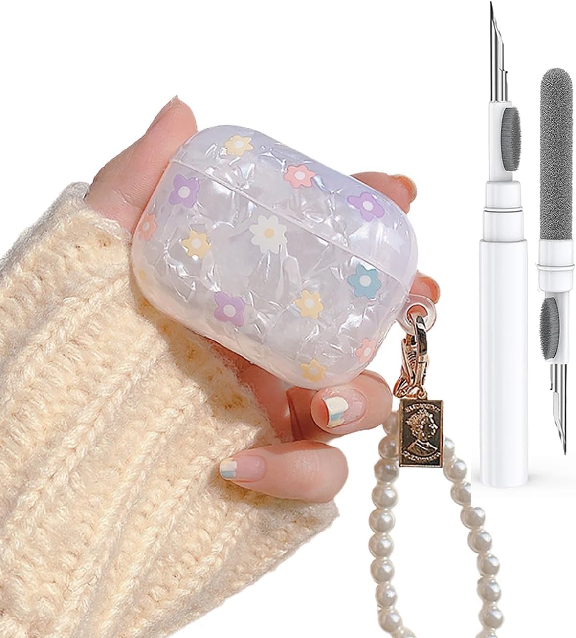 Amazon.com: Olytop for Cute Glitter Airpods Pro/Pro 2 Gen Case with ...