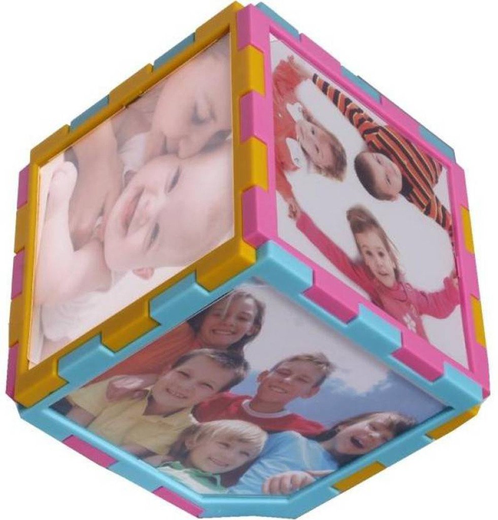 Atorakushon Rotating 6 Photos Frame 360 Degree Magical 10 cm x 10 cm ...