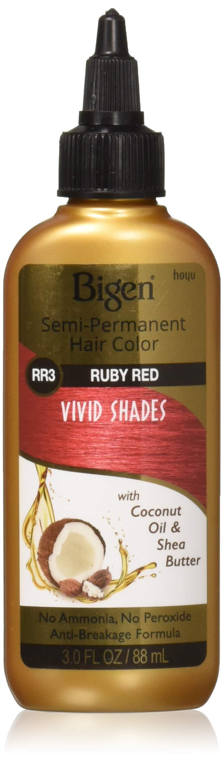 Amazon.com : Bigen Semi Permanent Hair Color, Ruby Red, 3 Fl Oz (BSPRR3 ...