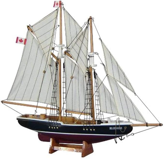 Amazon.com: Hampton Nautical Bluenose Sailboat, 17" : Arts, Crafts & Sewing
