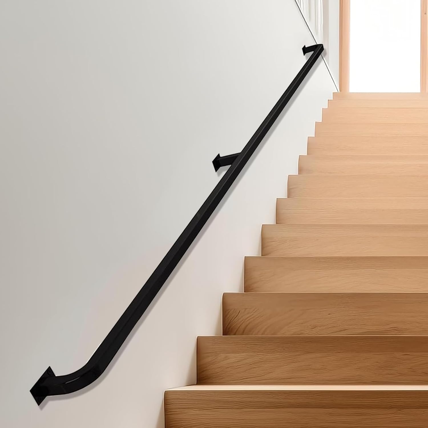 Handrail for Staircase Indoor and Outdoor, External Wall Mount Stair ...