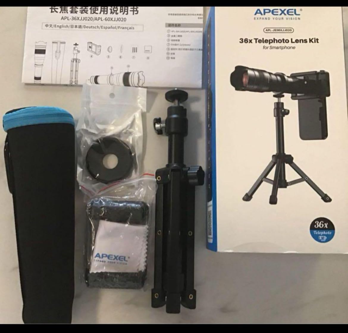 Amazon | Apexel 単眼鏡 マホ望遠レンズ 望遠鏡 36倍望遠レンズ 多機種対応するマウント付き単眼鏡 合金製耐久性高い望遠レンズ ...