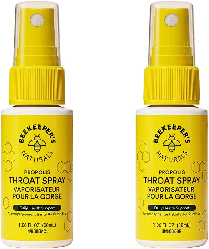 BEEKEEPER'S NATURALS Propolis Throat Spray - 85mg Bee Propolis Extract ...