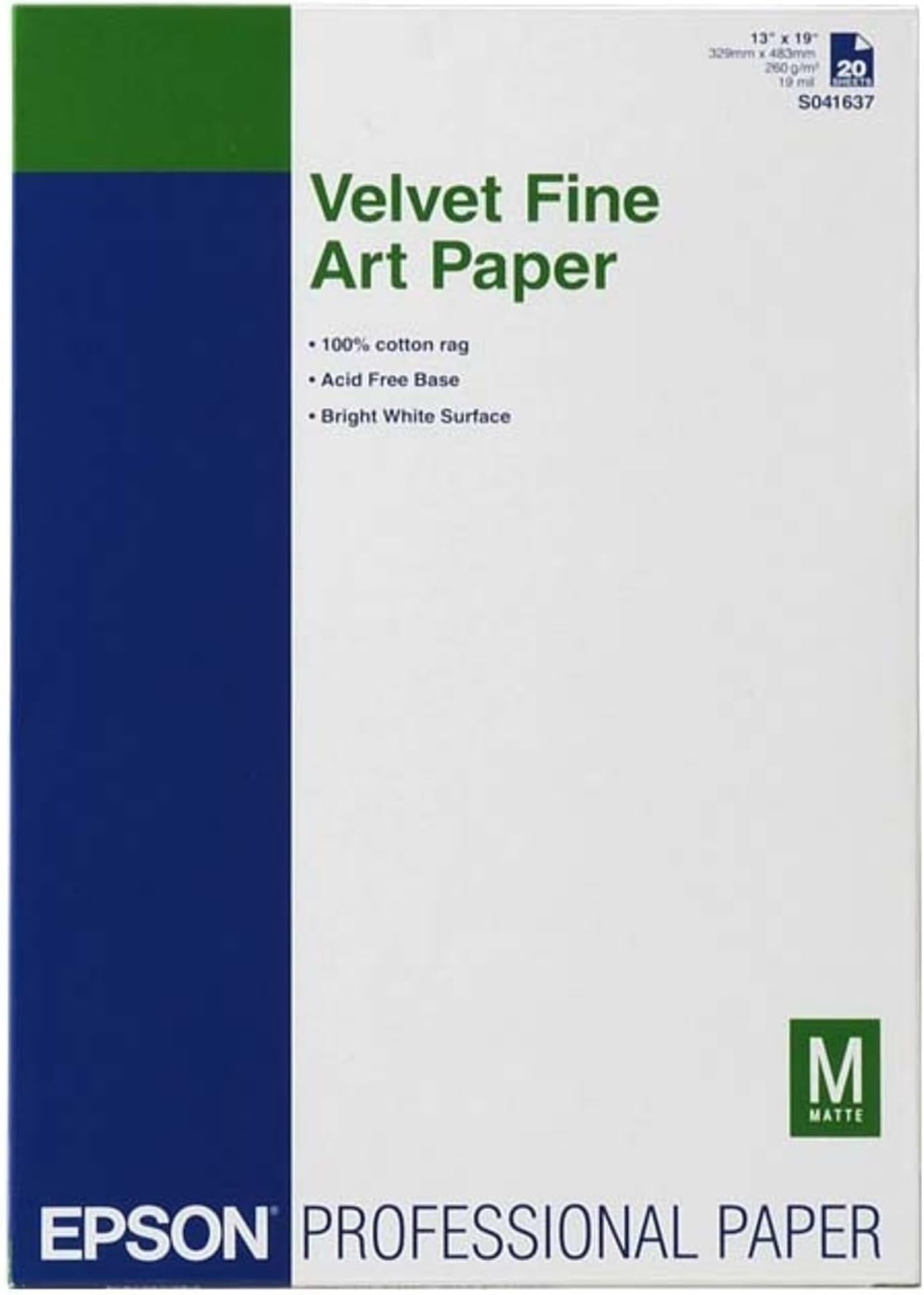 20sht 13x19 Velvet Fine Art Paper F/Sp 2200 5500 : Amazon.ca: Office ...