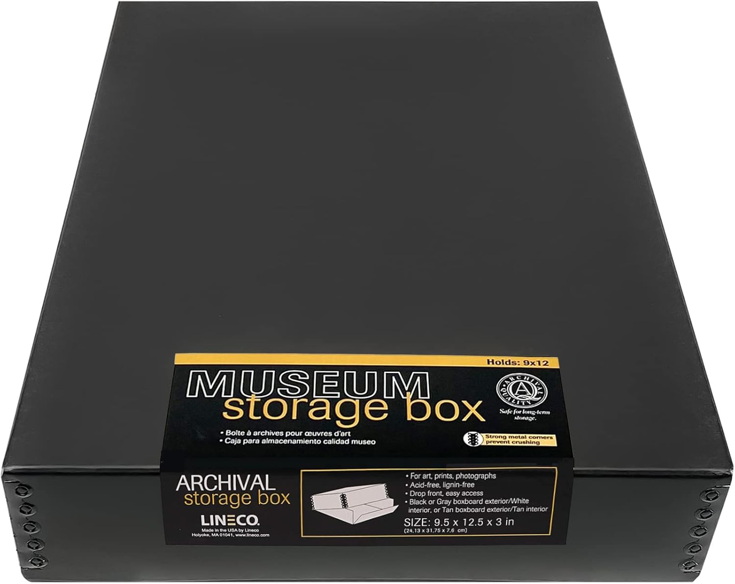 Amazon.com: Lineco Archival 9X12" Print Storage Box, Drop Front Design ...